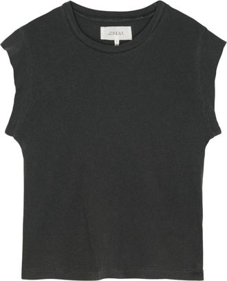 The Great. THE Great, Femme, Tops, Noir, Taille: 36 FR Peak Shoulder Tee