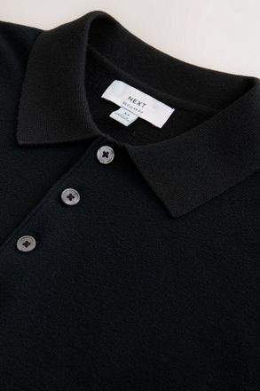 Next Polokragenpullover Essential Kurz&auml;rmeliges Poloshirt aus Strick (1-tlg)