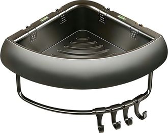 Generico Dreieckiges Duschregal, rostfreier Badezimmer-Organizer ohne Bohren, mit Haken, Duschregale f&uuml;r Badezimmer, Innenaufbewahrung f&uuml;r Theke, Badewanne, Ha