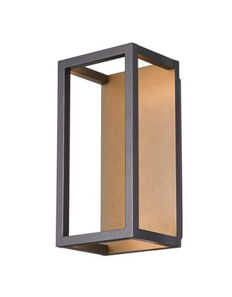 SLV Wandaufbauleuchte QUADRULO / Beleuchtung f&uuml;r W&auml;nde, Wege, Eing&auml;nge, LED Spot au&szlig;en, Aufbau-Leuchte Outdoor, Gartenlampe / IP55 3000K 8W 270lm anthrazi