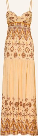 BA&SH Ba&Sh Kleid Zema Mit Glitzergarn Und Cut-Out gelb
