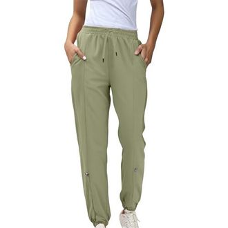 Generico Pantalon de sport pour femme dhiver pantalon de jogging pour femme avec poches taille haute pantalon de surv&ecirc;tement doux et confortable pantalon avec 