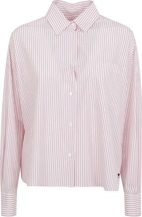 Max Mara Femme, Blouses et Chemises, Rose, Taille: 40 FR Chemise en popeline ray&eacute;e
