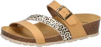 Lico Damen Natural Glitter Hausschuhe, beige, 37 EU