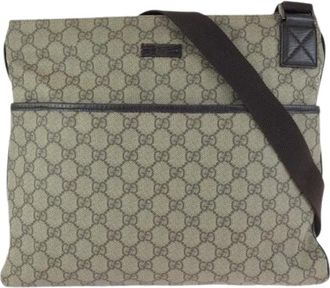 Gucci Sac bandouli&egrave;re GG Supreme doccasion - Femme - Pre-owned - Beige - Taille: ONE Size
