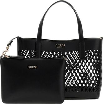 Guess Femme, Sacs, Noir, Taille: ONE Size Letty 2 in 1 Mini Tote