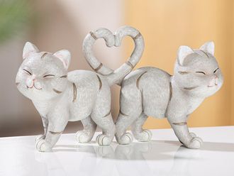 Gilde Figur Kuschelkatzen Herz Kitten 52602