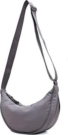 Generic Sac Bandoulière en Nylon Croissant pour Femmes et Hommes, Porte-monnaie et Sac à Main Tendance, Petit Sac de Voyage en Bandoulière, Sac Hobo en Forme 