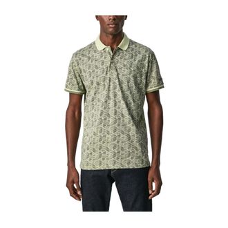 Pepe Jeans London Polo mit Botanischem Druck Geometrische Passform - - Tops - Herren - Gr&uuml;n - S