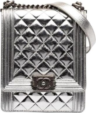 Chanel Pre-owned The Boy Flap - - Pre-owned - Damen - Grau - ONE SIZE