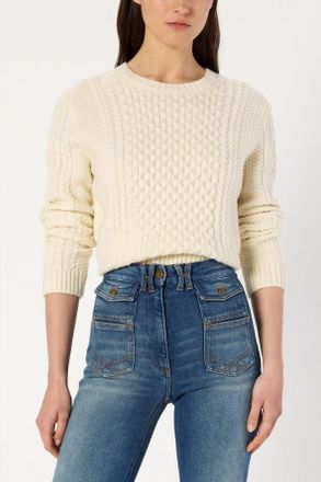Gerard Darel Pull en maille fantaisie - EDENIE - Ecru