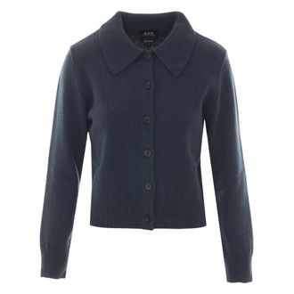 A.P.C. A.p.c., Femme, Pulls, Bleu, Taille: 38 FR Cardigans