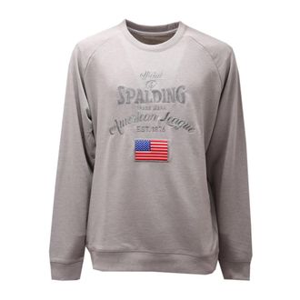 Spalding Felpa Grey Embroidered Sweater - - Sweatshirts & Hoodies - Herren - Grau - S