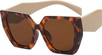 Generic Lunettes De Soleil Polarisées For Hommes, Montures Surdimensionnées, Tendance, For Les Vacances, La Conduite, Le Sport(Brown)