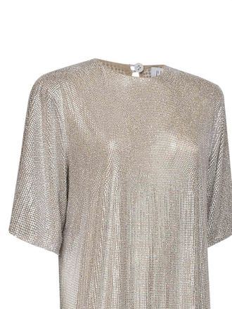 Giuseppe Di Morabito Silver Crystal-Embellished Tulle Dress - Silver