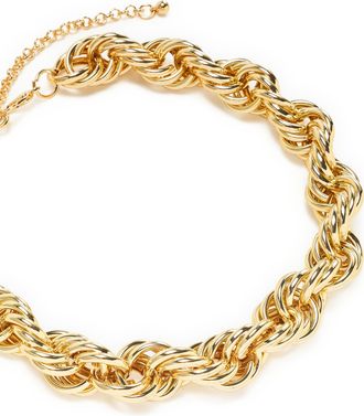 Au Printemps Paris Collier à larges mailles torsadées