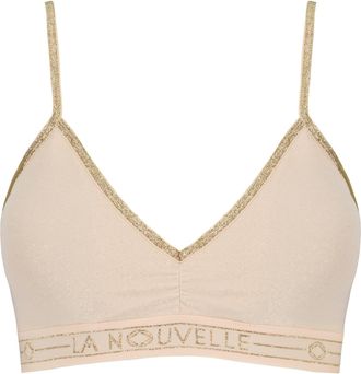 La Nouvelle Brassière Georgia Élastique Large Lurex Blush