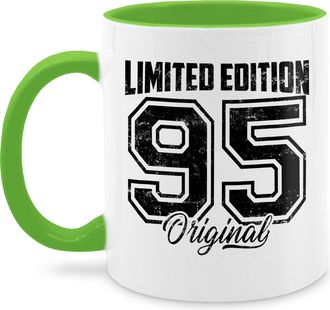 Shirtracer Tasse Tassen 325ml - 30. Geburtstag - Limited Edition 1995 Original Schwarz Vintage Dreißigster - 325 ml - Hellgrün - häferl 1994 frau 30 kaffeetasse 