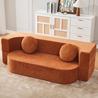 Generic Kompressionssofa im Wohnzimmer, zusammenklappbares Schlafsofa aus komprimiertem Schaumstoff, kleine Sofas for kleine R&auml;ume, waschbarer Bezug, for Wohn