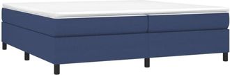 vidaXL Bettgestell ohne Matratze Blau 200x200 cm Stoff Vidaxl