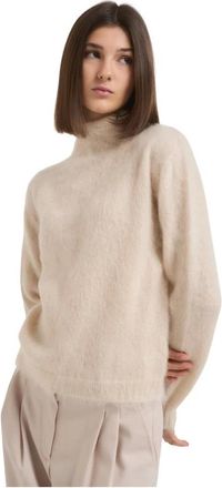 Max Mara Femme, Pulls, Beige, Taille: 38 FR Umile Turtleneck