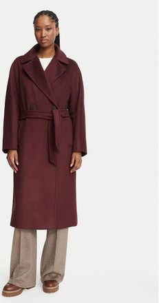 Max Mara Wollmantel Resina 2625016102 Dunkelrot Regular Fit