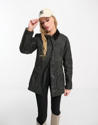 Barbour Beadnell - Gewachste Jacke im Salbeigr&uuml;n