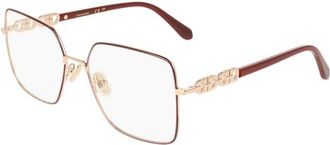 Ferragamo SF2241 772 Lunettes pour femme Or rose/bordeaux 56/17/145