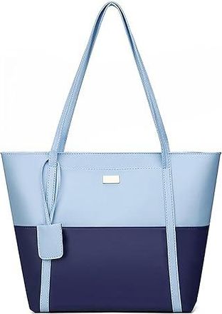 Generic Sac fourre-tout pour femme, sac à main pour femme, sac à main en cuir synthétique souple, grande capacité, sac à bandoulière léger et élégant, avec po