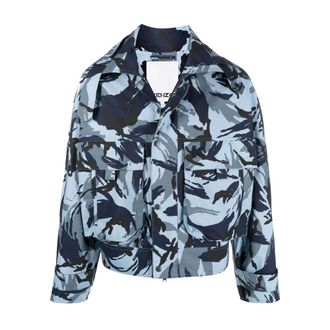 Kenzo Leichte Camo-Jacke - - Jackets - Herren - Blau - L