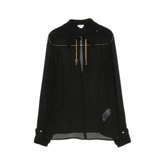 Elisabetta Franchi Damen, Blusen & Hemden, Schwarzk, MGr&ouml;&szlig;e