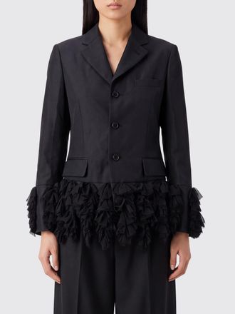Comme Des Gar&ccedil;ons Blazer droit en polyester avec application de volants