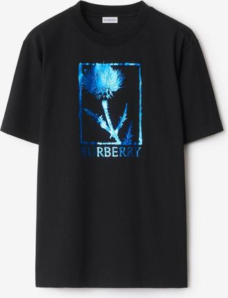 Burberry T-shirt en coton à motif Thistle, Size: XXL
