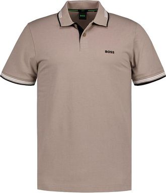 HUGO BOSS Herren Polo-Shirt beige Slim Fit