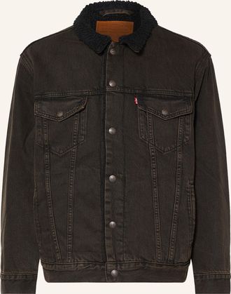 Levi's Jeansjacke Mit Kunstfell braun