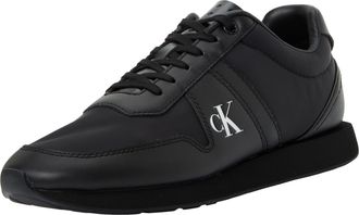 Calvin Klein Herren Retro Run Lace Mix Emb Tongue Ym0Ym01400 Low Top, Black (Triple Black), 41 EU