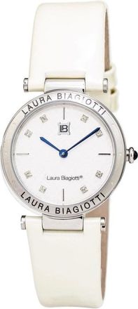 Laura Biagiotti Femme, Accessoires, Beige, Taille: ONE Size Montre habill&eacute;e &eacute;l&eacute;gante en cuir