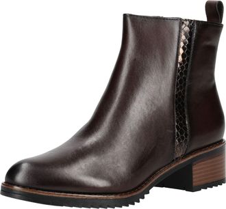 Marco Tozzi Ankleboots MARCO TOZZI Marco Tozzi Stiefelette Leder/Textil, Damen, Gr. 37, braun (mocca), Leder, Textil, Schuhe, Topseller
