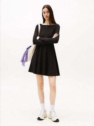 Tommy Hilfiger Robe courte moulante et évasée plissée