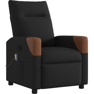 vidaXL Massagesessel Schwarz Stoff - Vidaxl