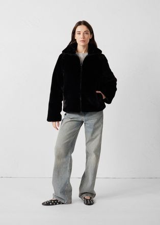 Jott Doudoune fausse fourrure Noir Olga - Taille L