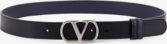 Valentino Garavani Vlogo leather reversible belt - VALENTINO GARAVANI - gender_Man