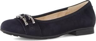Gabor Ballerines classiques pour femme, Bleu fonc&eacute; 46, 37.5 EU