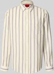 HUGO BOSS Regular Fit Freizeithemd aus Baumwoll-Viskose-Mix Modell ERILLO