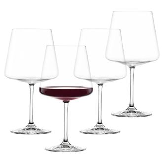 Schott Zwiesel Burgunder Rotweinglas MioVino (4er-Set), moderne Weingl&auml;ser f&uuml;r Burgunder und Spritzgetr&auml;nke,sp&uuml;lmaschinenfeste Tritan-Kristallgl&auml;ser, Made in Germany