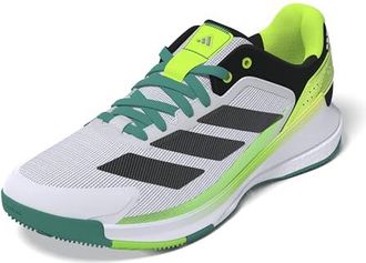 adidas Homme Crazyquick Boost Padel Shoes Chaussures, Cloud White/Core Black/Lime Burst, 47 1/3 EU