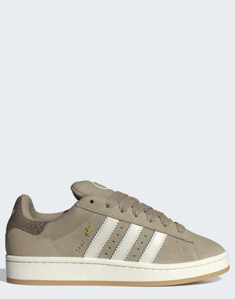 adidas Originals Campus 00 - Sneaker in Khaki und Wollwei&szlig;-Neutral