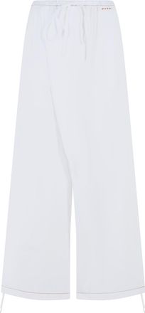 Marni Pantalon Marni en coton blanc