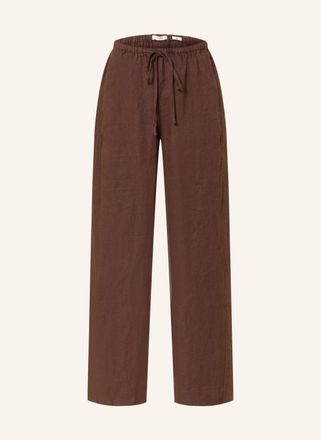 Yerse Yerse Leinen-Culotte Rita braun
