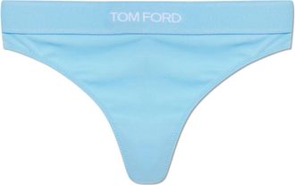 Tom Ford Femme, Sous-v&ecirc;tements, Bleu, Taille: 38 FR Signature Thong
